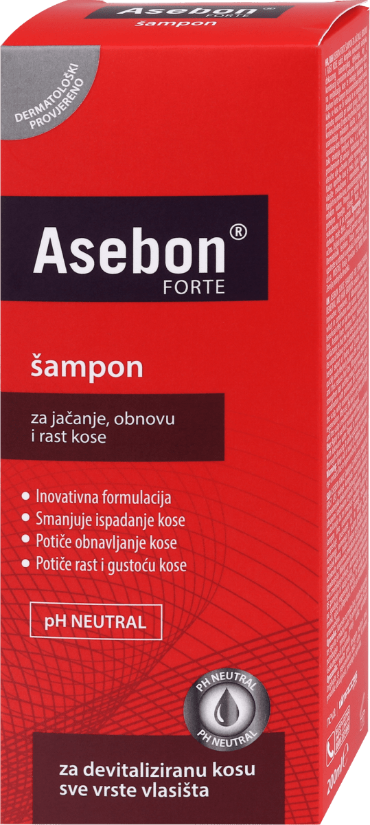 Asebon Šampon za jačanje, obnovu i rast kose, 200 ml | dm.hr