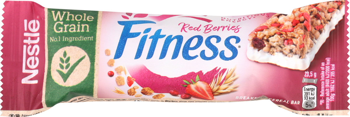 Nestlé Fitness žitna pločica Red Berries, 23,5 g | dm.hr