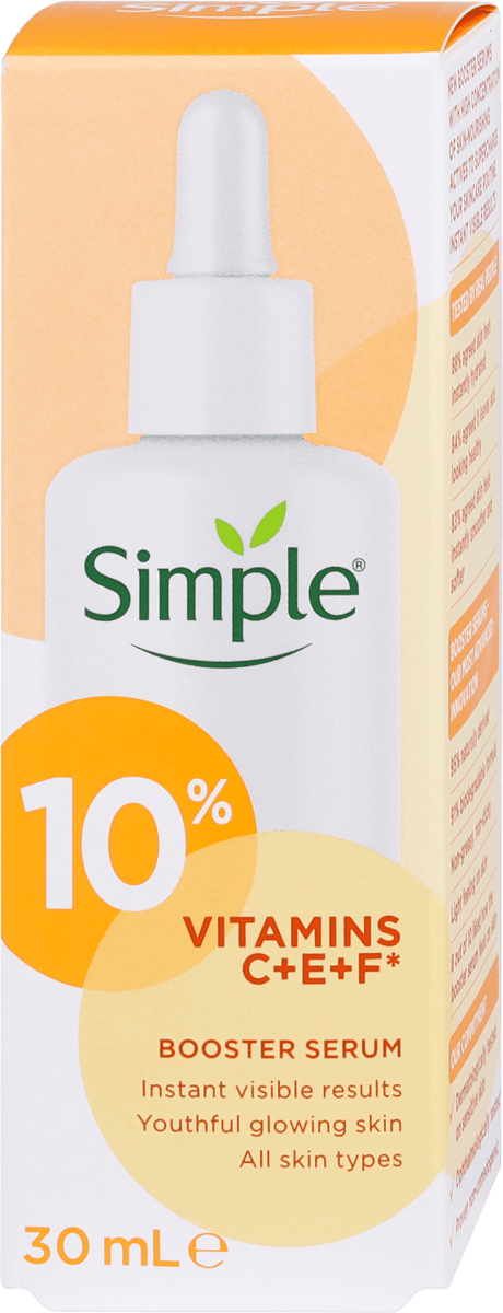 Simple Serum za lice s vitaminima C, E i F, 30 ml | dm.hr