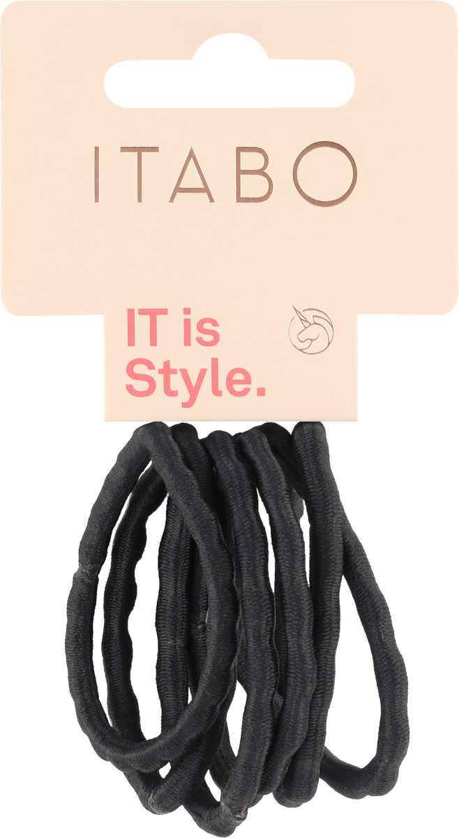 ITABO Elastične gumice za kosu – crne, 1 kom. | dm.hr