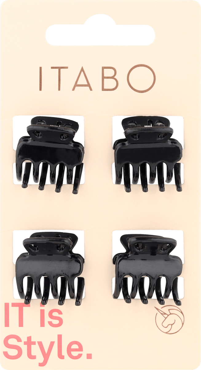 ITABO Kopče za kosu – sjajne crne, 1 kom. | dm.hr