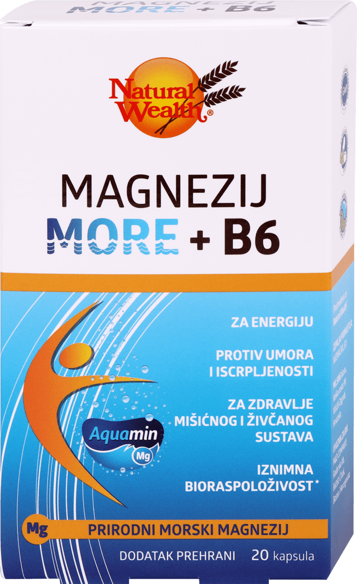 Natural Wealth Magnezij More + B6, 20 kom. | dm.hr