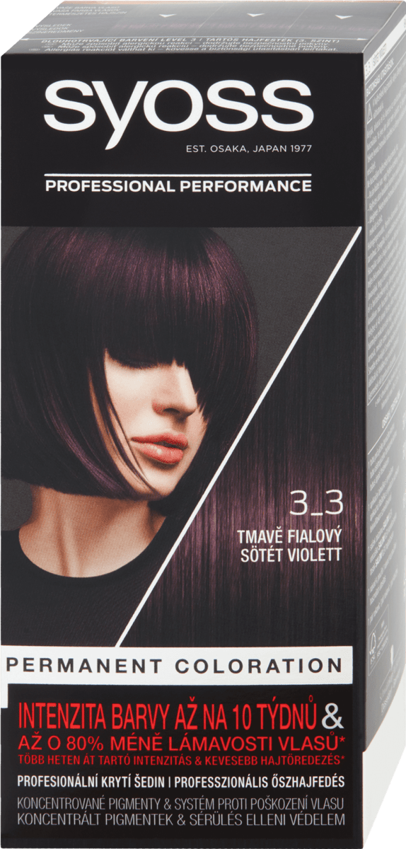 syoss Boja za kosu – 3-3 tamnoljubičasta, 1 kom. trajno povoljna online ...