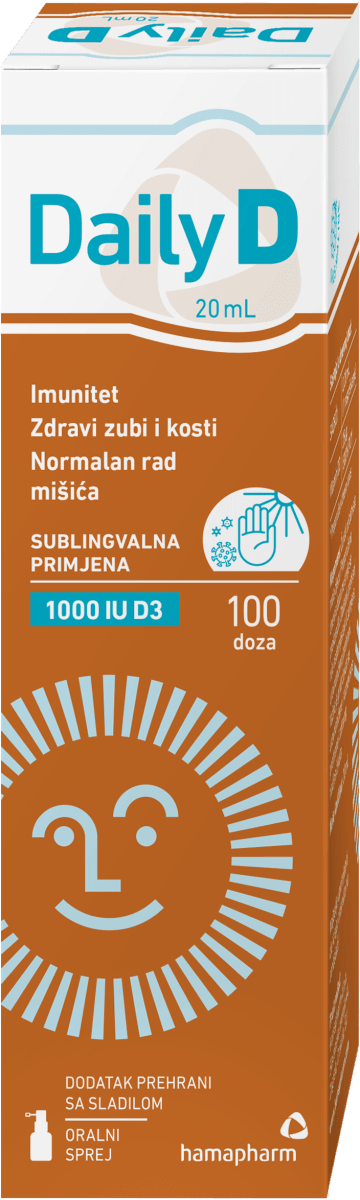 hamapharm Daily D 1000 IU sprej, 20 ml | dm.hr