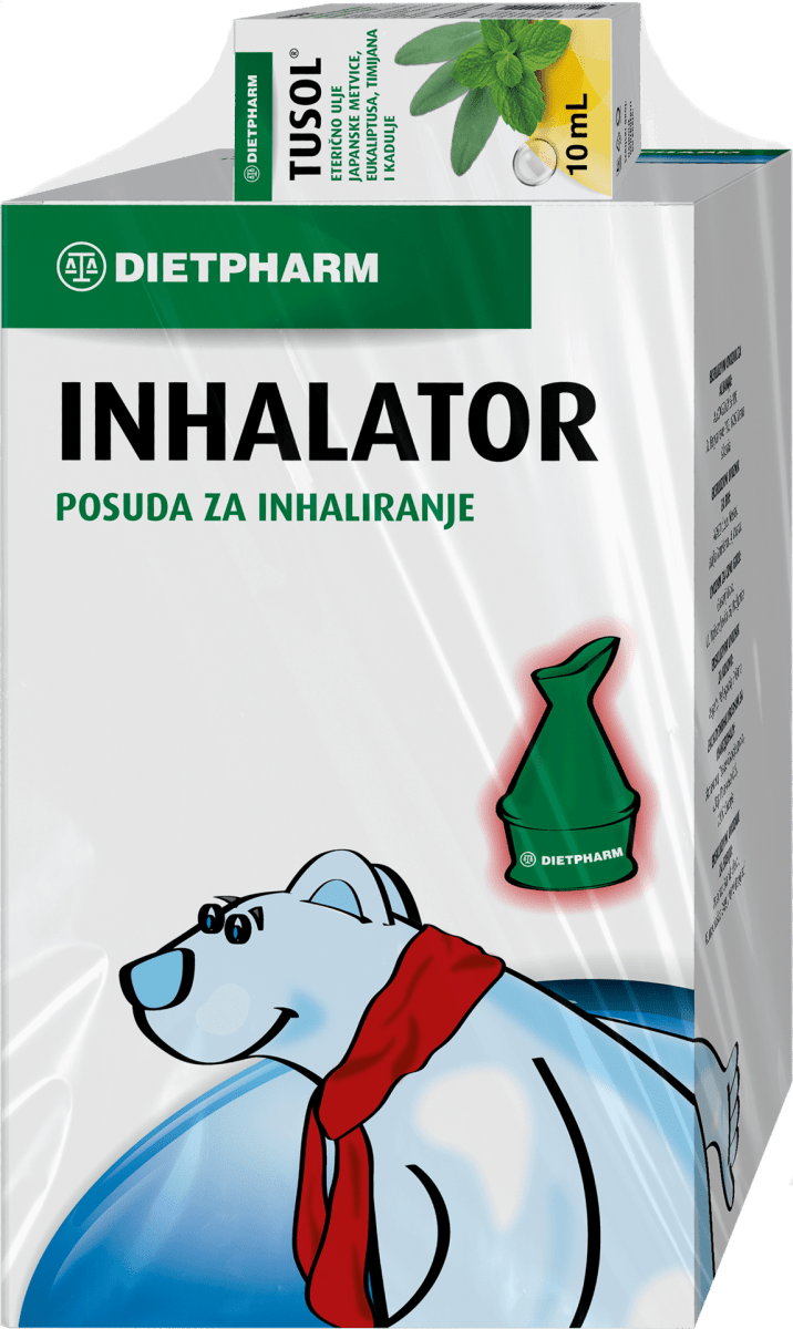 DIETPHARM Tusol eterično ulje + inhalator, 1 kom. | dm.hr