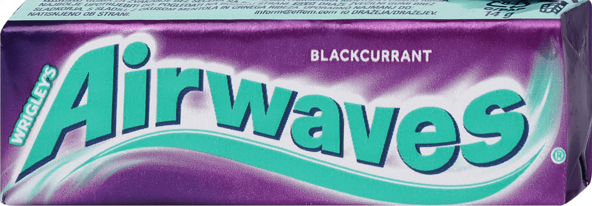 Airwaves Airwaves žvakaća guma - crna ribizla, 14 g | dm-drogeriemarkt.ba