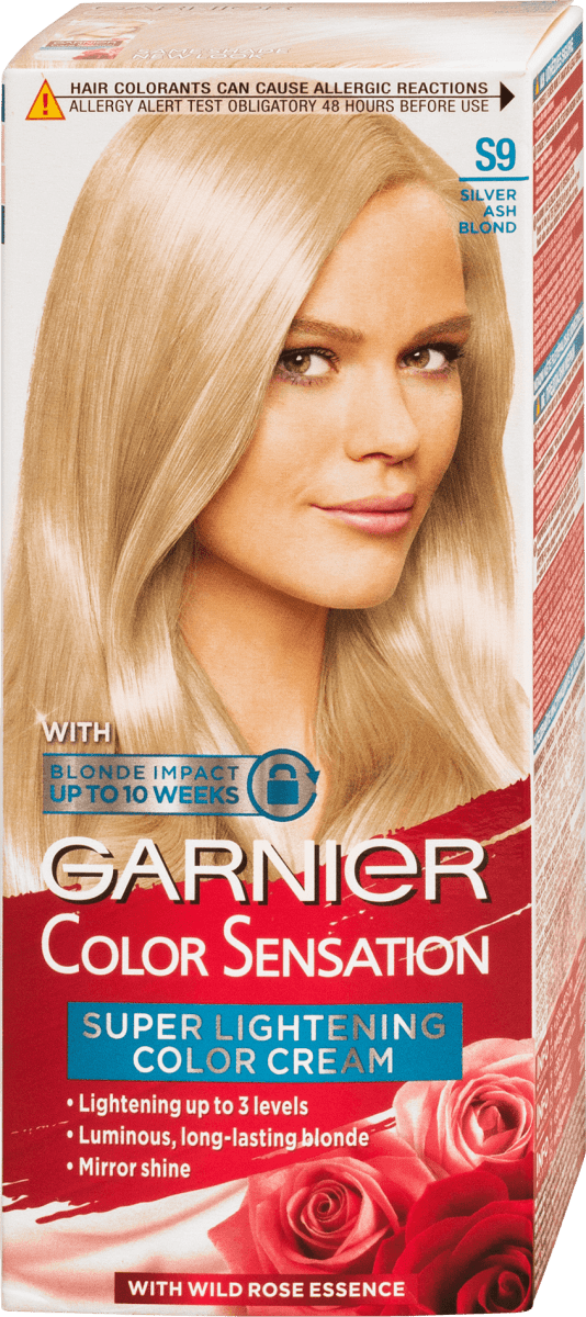 GARNIER Color Sensation Боя за коса Nr.S9 Silver ASH Blond, 1 бр. | dm ...