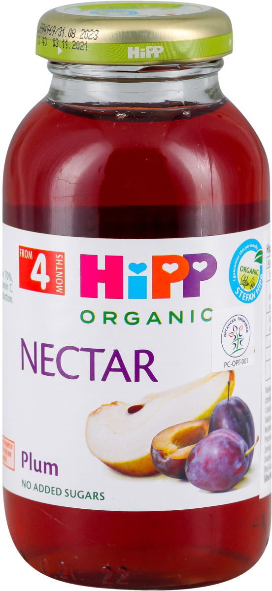 HIPP ORGANIC voćni nektar- šljiva sa kruškom, od 4. meseca, 200 ml | dm.rs