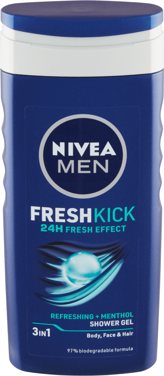 NIVEA MEN Tusfürdő Fresh Kick, 250 ml | dm.hu