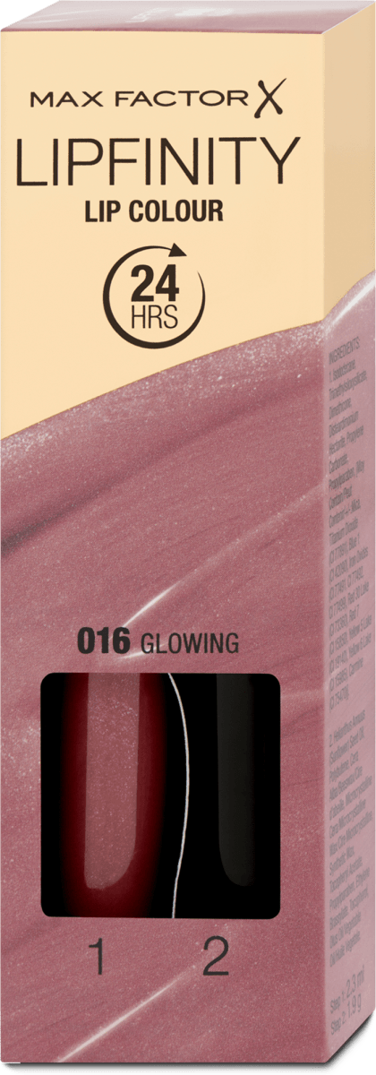 MAX FACTOR Ajakrúzs Lipfinity, Glowing 016, 1 db | dm.hu