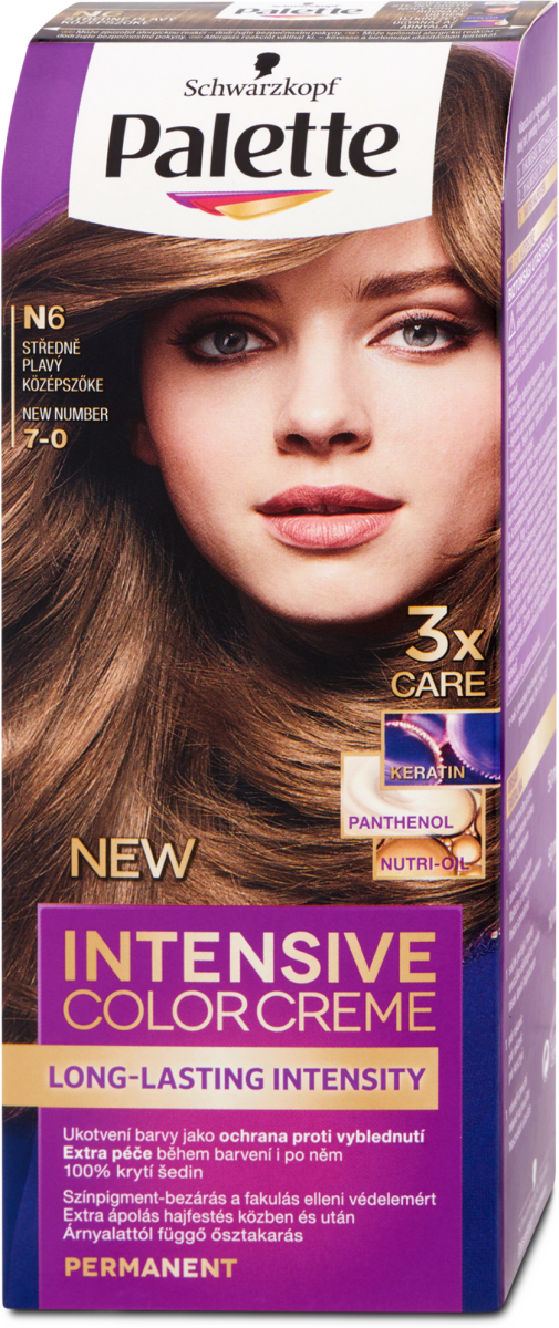 Palette Intensive Color Creme Boja za kosu – 7-0 (N6) srednje plava, 1 ...