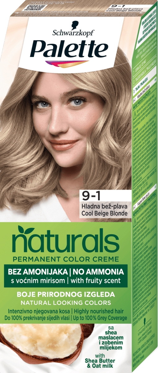 Palette Natural Colors Боя за коса без амоняк - Nr. 9-1 Cool Beige ...