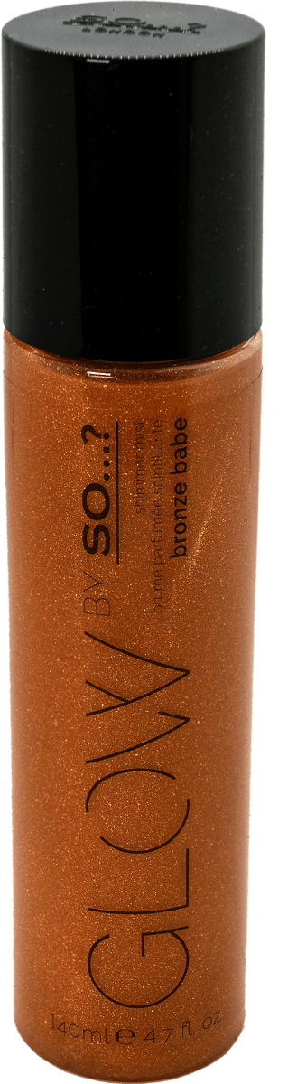 SO...? GLOW bronze babe - body mist sa šljokicama, 140 ml | dm.rs