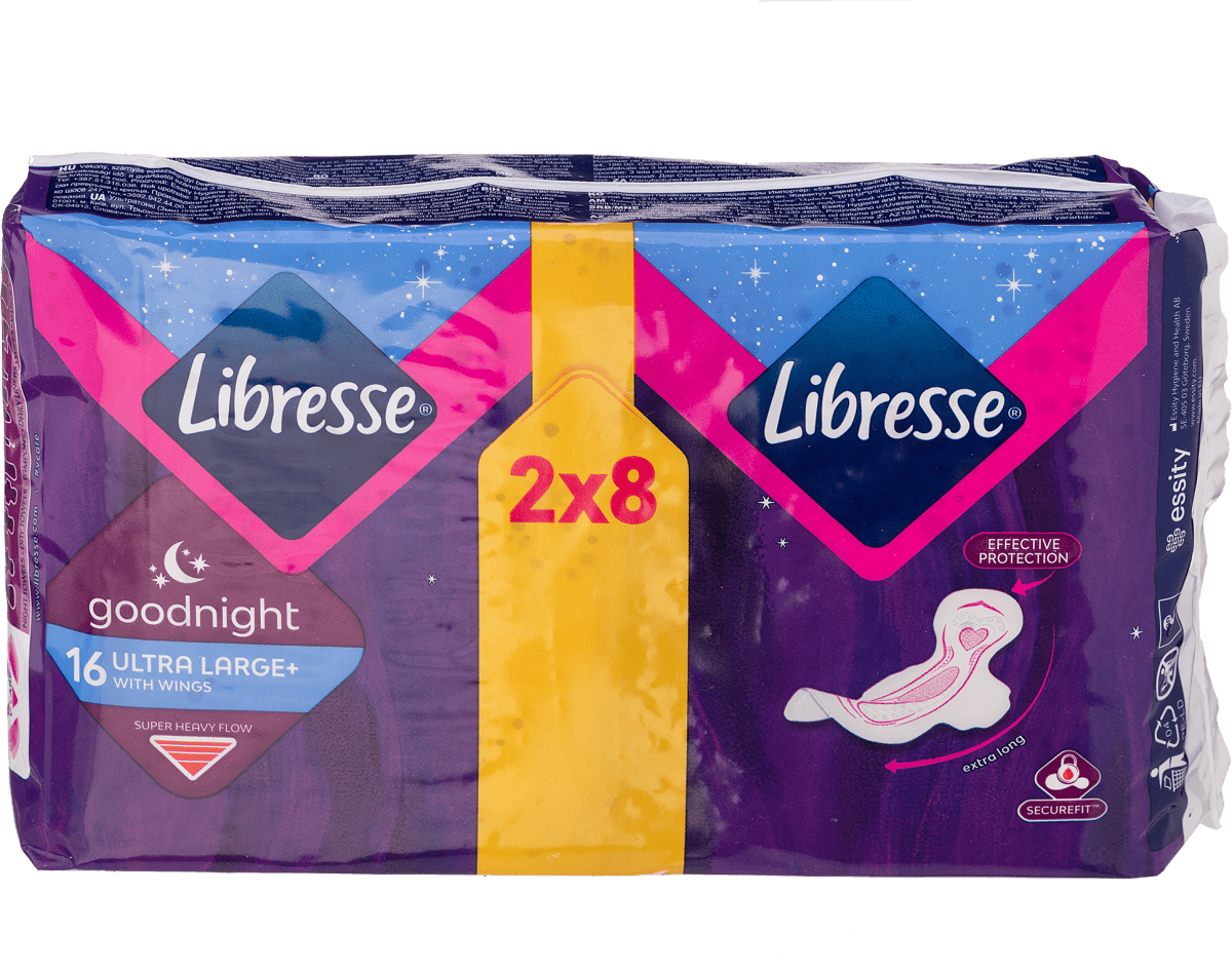 Libresse goodnight duo ulošci – ultra large+, 16 kom. trajno povoljna ...