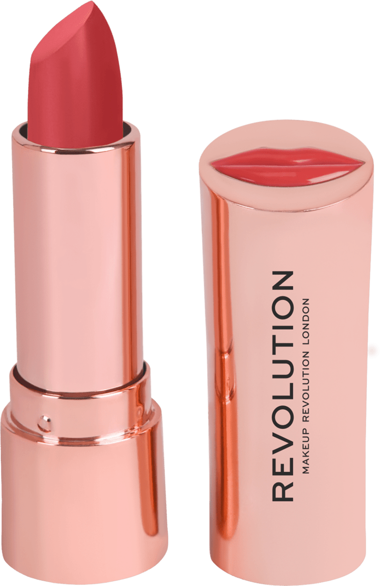 MAKEUP REVOLUTION Satin Kiss ruž za usne - Decadence Red, 3,5 g | dm ...