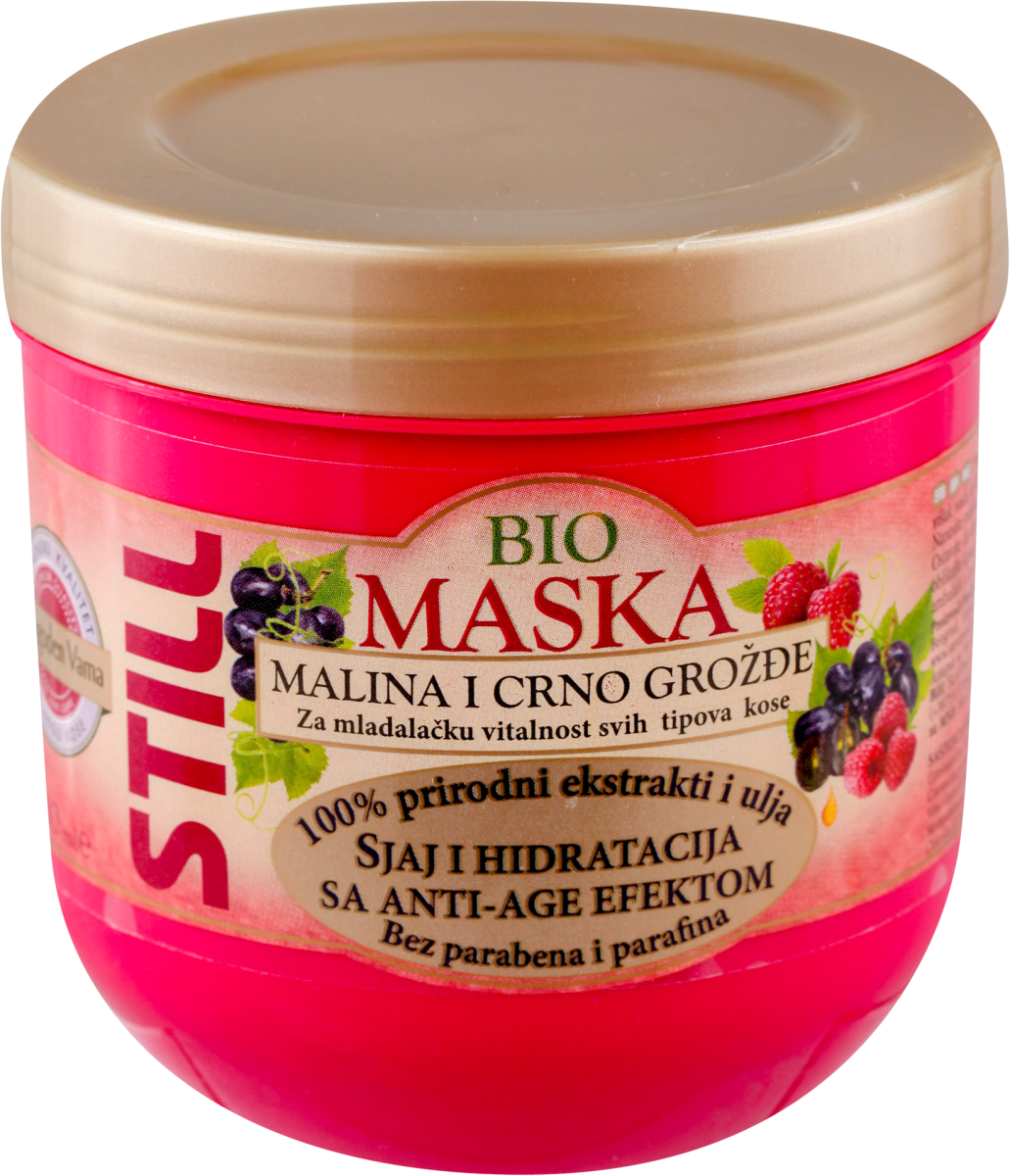 STILL BIO maska za kosu - MALINA I CRNO GROŽĐE, 500 ml | dm.rs