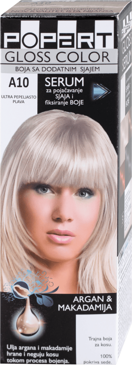 STILL POPART GLOSS COLOR A10 - ULTRA PEPELJASTO PLAVA boja za kosu, 1 ...