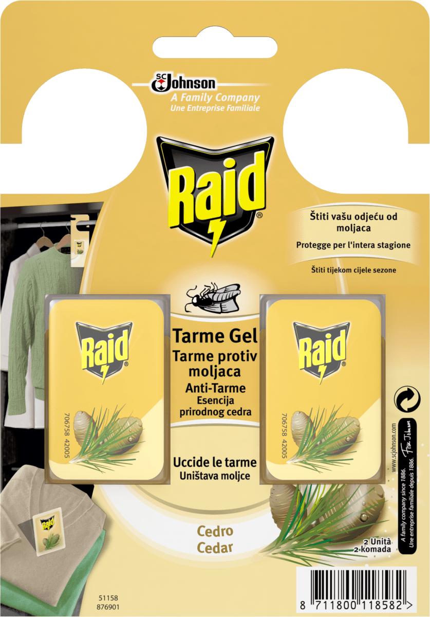 Raid Gel protiv moljaca - KEDAR, 2 kom uvek povoljna online kupovina ...