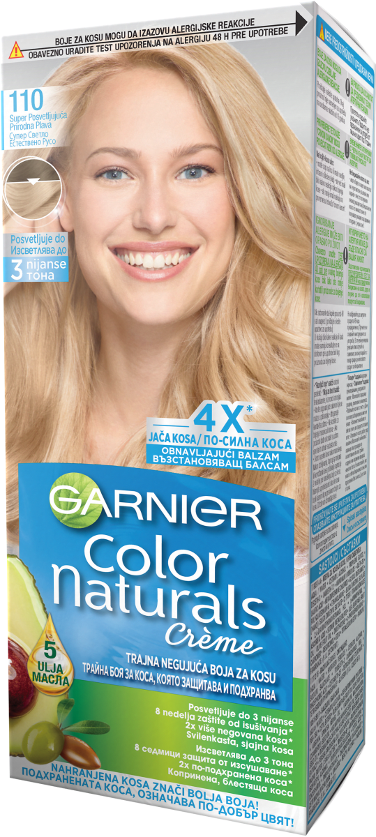 GARNIER Color naturals Boja za kosu br. 110, super posvetljujuća ...