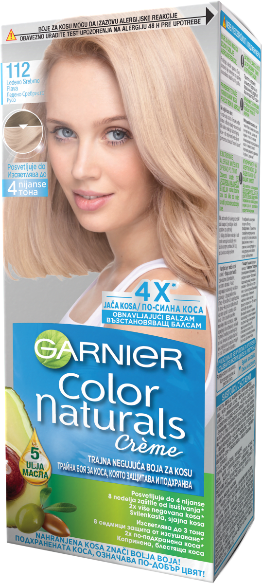 GARNIER Color naturals Боя за коса - Nr. 112 Ледено сребристо русо, 1 ...