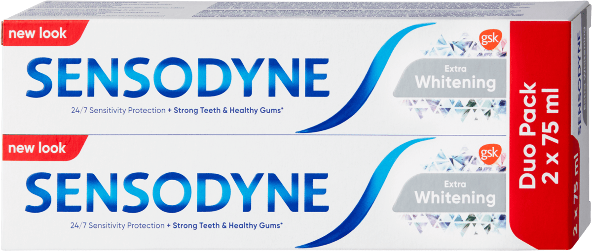 SENSODYNE Extra Whitening pasta za zube - duo pack (2x75ml), 150 ml ...