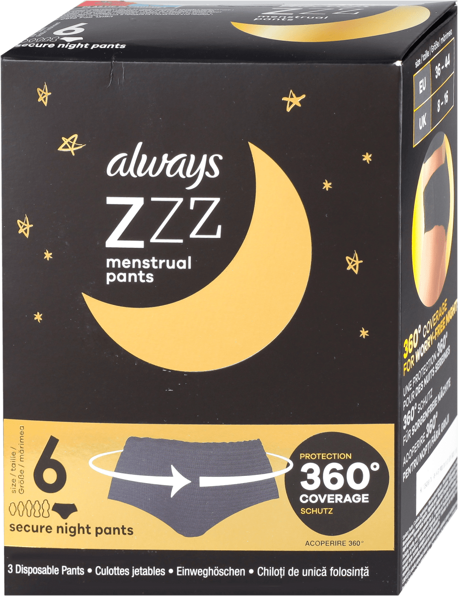 always Zzz menstrualne gaćice, 3 kom | dm.rs