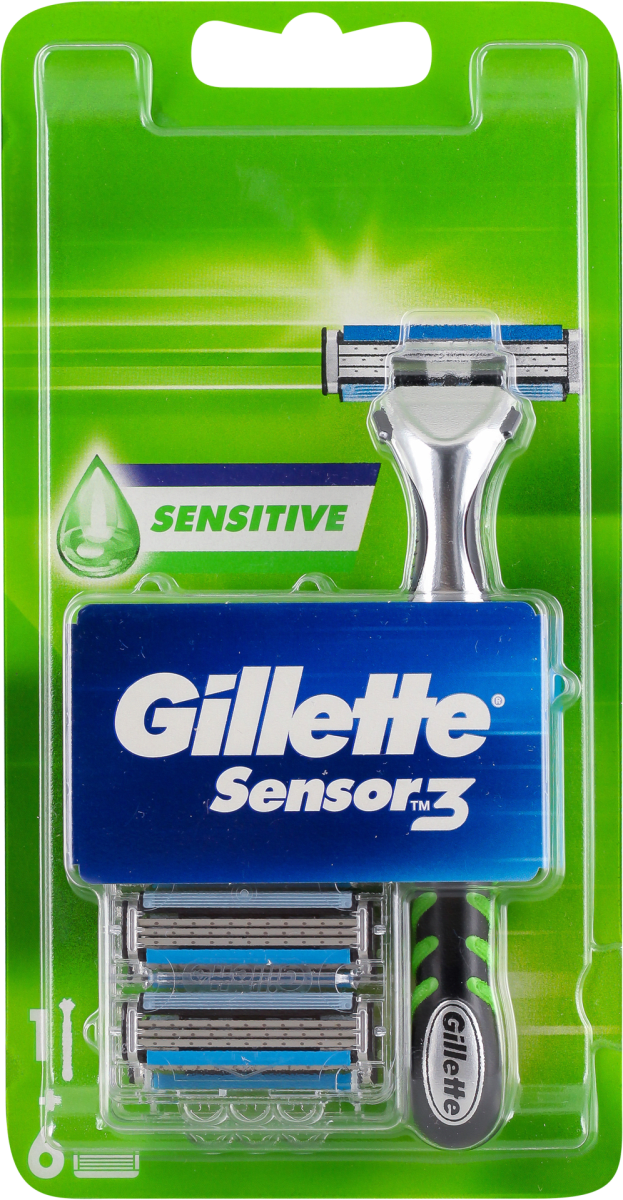Gillette Sensor3 SENSITIVE drška +6 dopuna, 1 kom | dm.rs