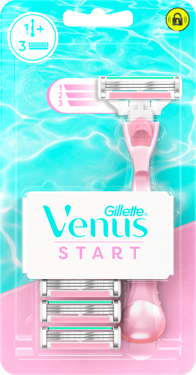 Gillette Venus START, ženski brijač + 3 dopune za brijanje, 1 kom | dm.rs