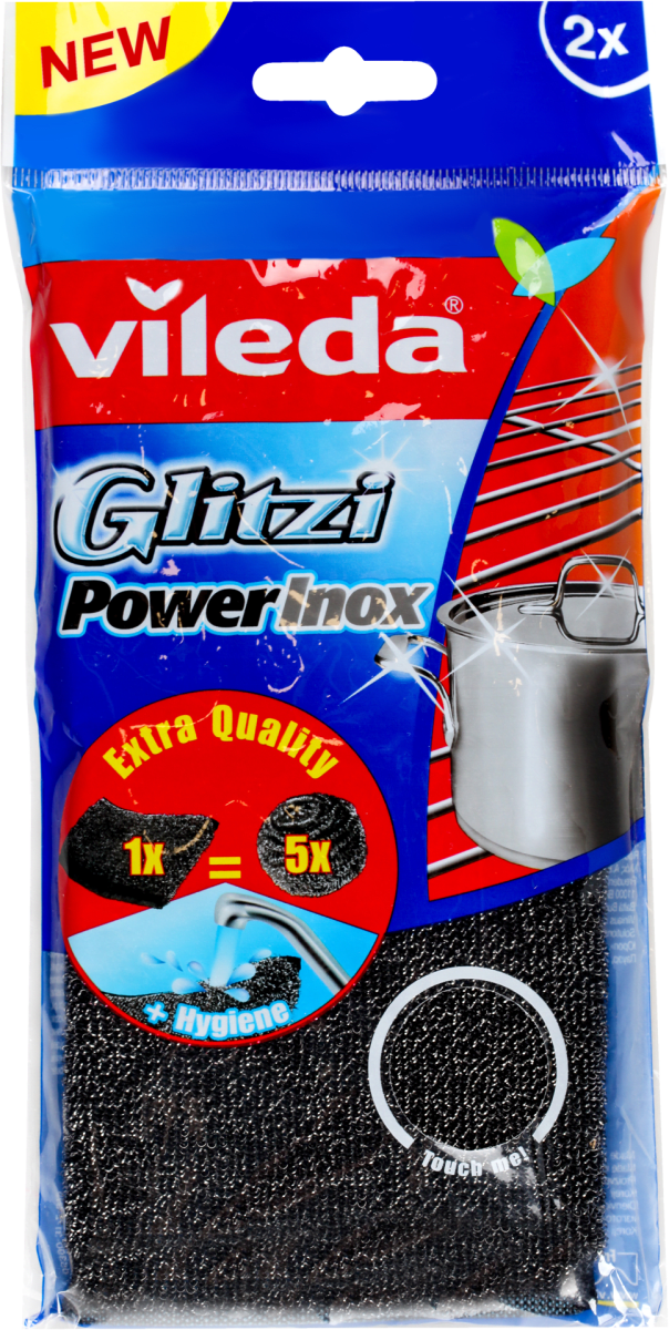 vileda Glitzi Power Inox - sunđerasta žica za pranje posuđa, 2 kom | dm.rs