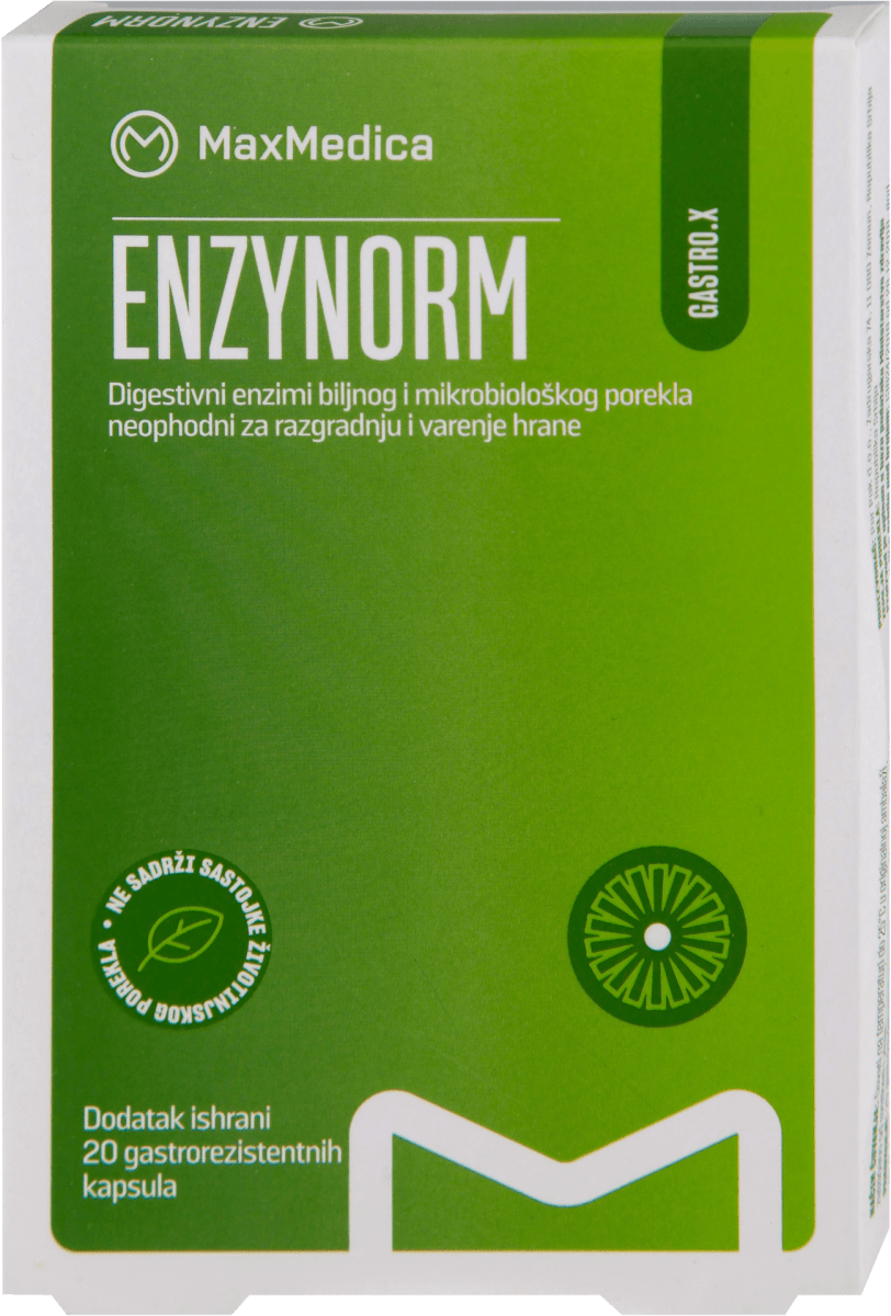 MaxMedica ENZYNORM gastrorezistentne kapsule, 20 kom | dm.rs