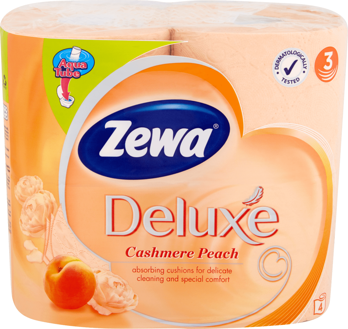 Zewa Deluxe Cashmere Peach toaletni papir - breskva, troslojni, 4 ...