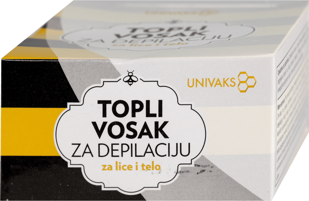UNIVAKS TOPLI VOSAK ZA DEPILACIJU za lice i telo, 80 g | dm.rs