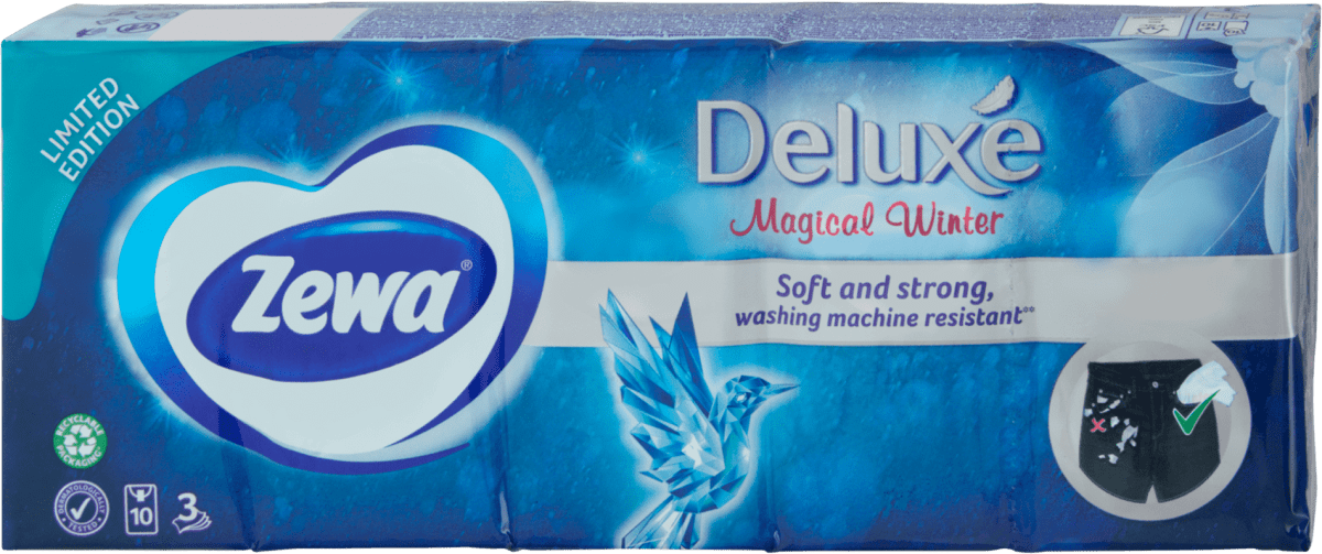 Zewa DELUXE Magical Winter papirne maramice, troslojne, 10 kom | dm.rs