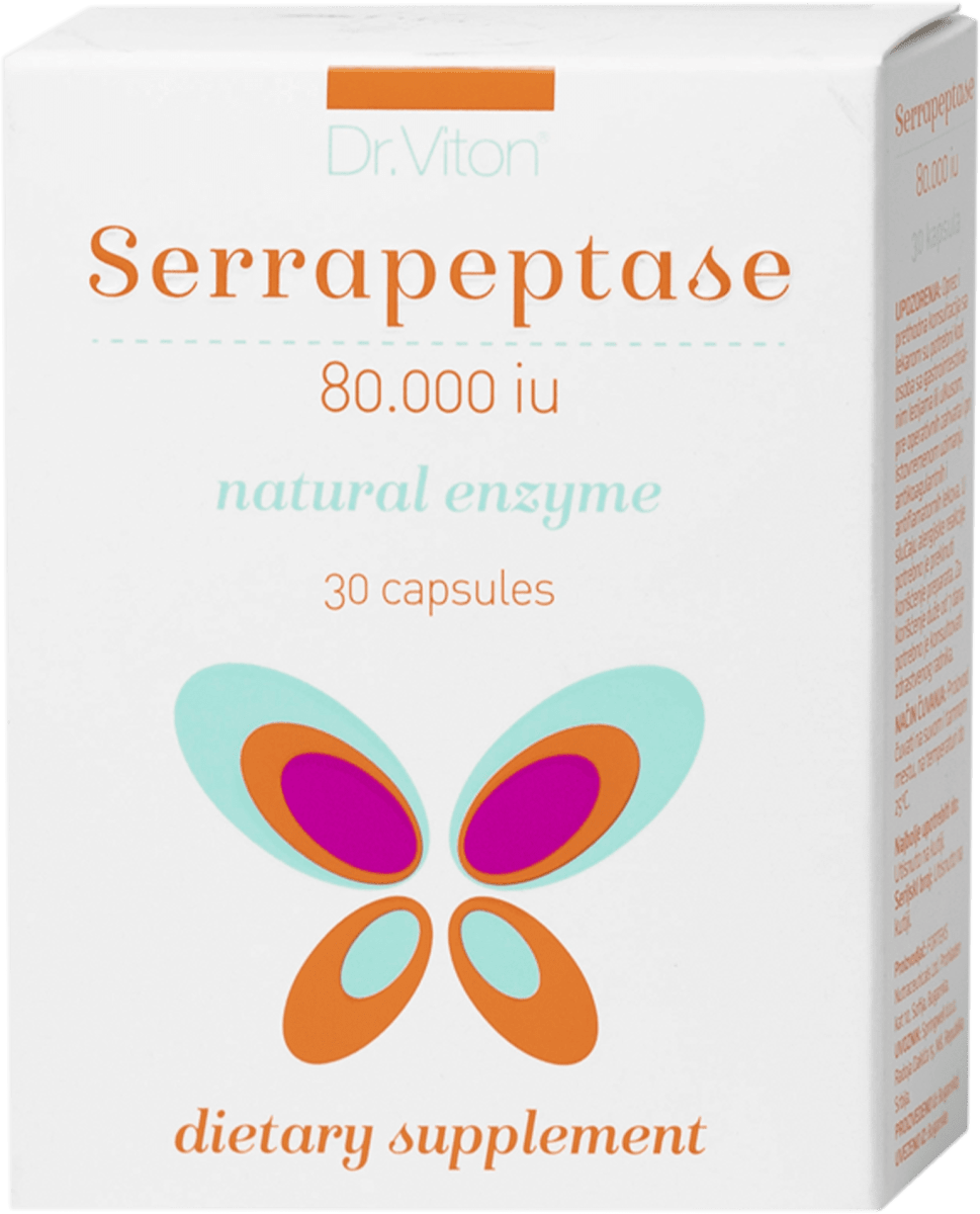 Dr.Viton Serrapeptase - enzim, 30 kom | dm.rs