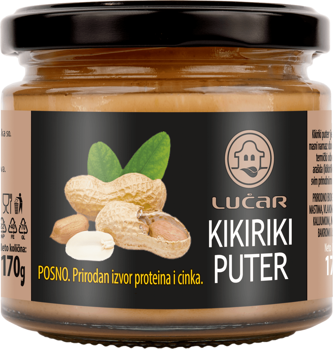 LUČAR KIKIRIKI PUTER, 170 g | dm.rs