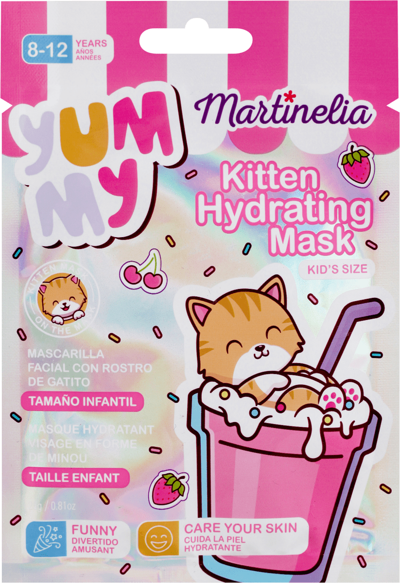 Martinelia YUM MY Kitten hidratantna maska za lice, 8-12 godina, 23 g ...