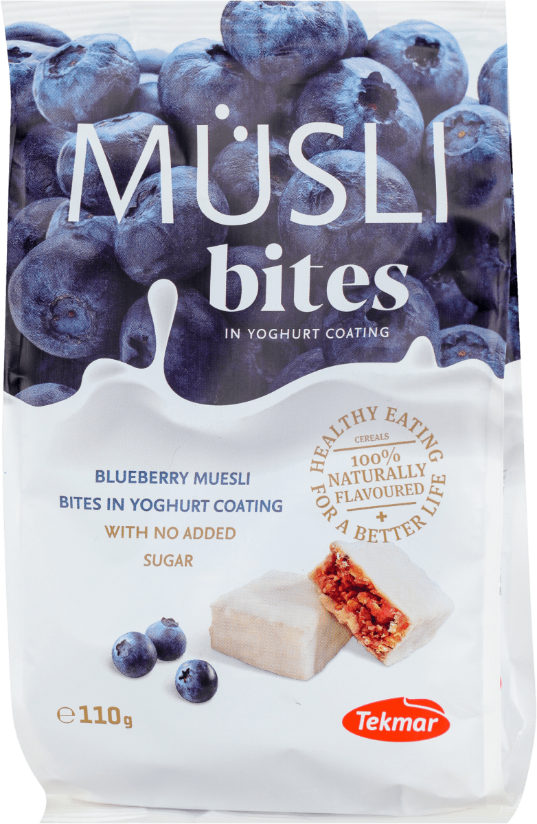 Tekmar MUSLI bites - borovnica, 110 g | dm.rs