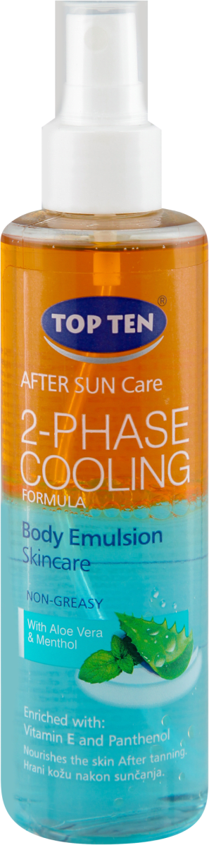 TOP TEN AFTER SUN Care- 2-PHASE sprej za negu kože nakon sunčnja, sa ...