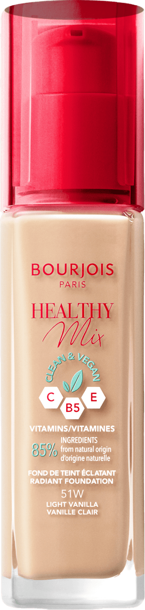 BOURJOIS PARIS CLEAN & VEGAN HEALTHY Mix tečni puder- 51W Light Vanilla ...