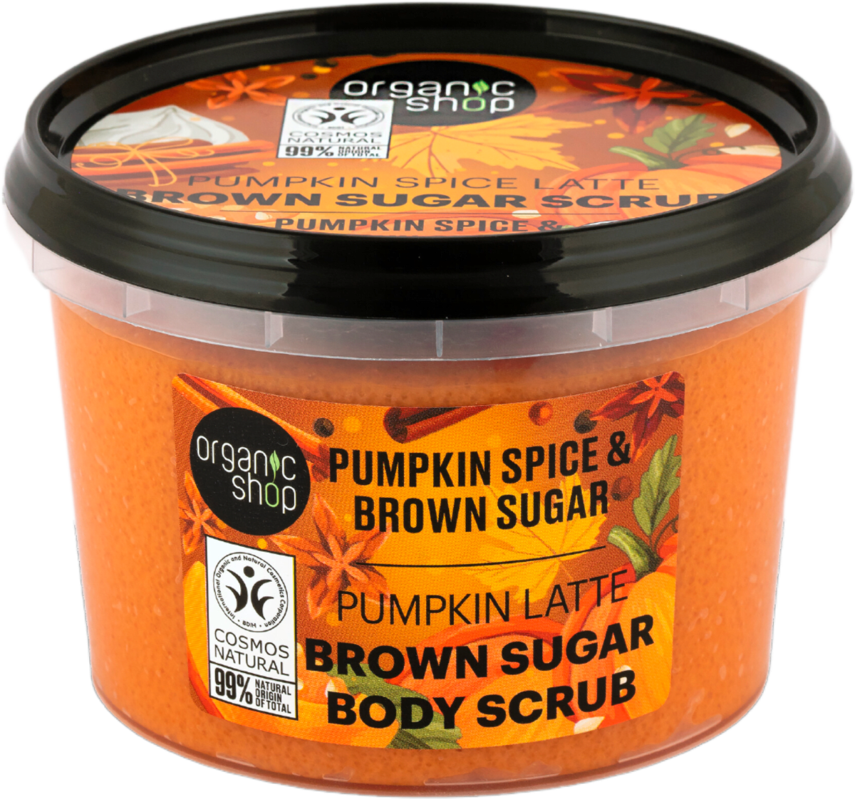 organic shop Piling za telo Organic Pumpkin spice & Brown sugar, 250 ml ...