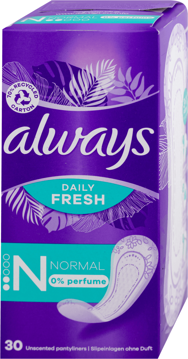 always DAILY FRESH dnevni ulošci - NORMAL, 30 kom uvek povoljna online ...