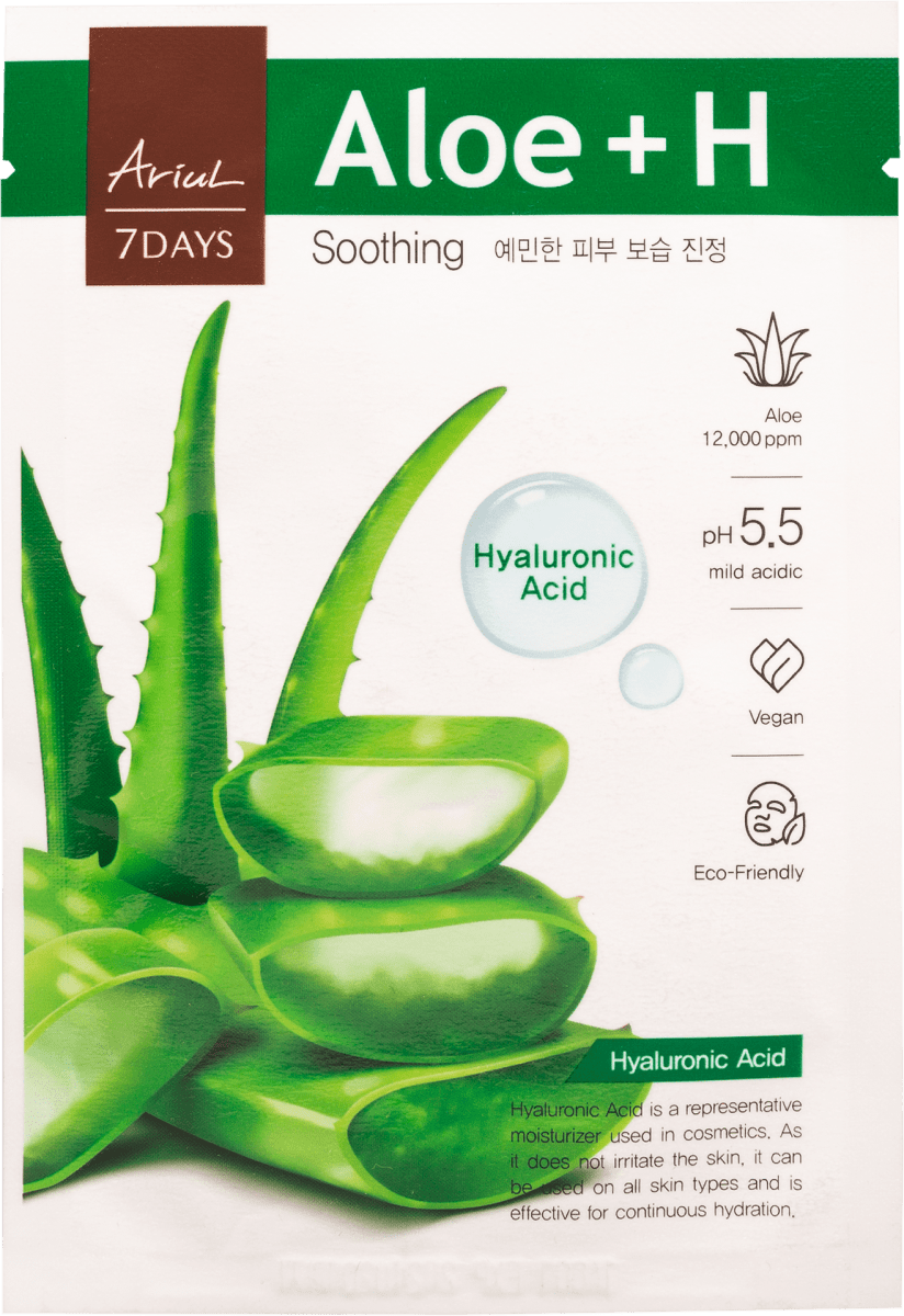 Ariul Aloe + H maska za lice - aloe vera i hijaluronska kiselina, 23 ml uvek povoljna online ...
