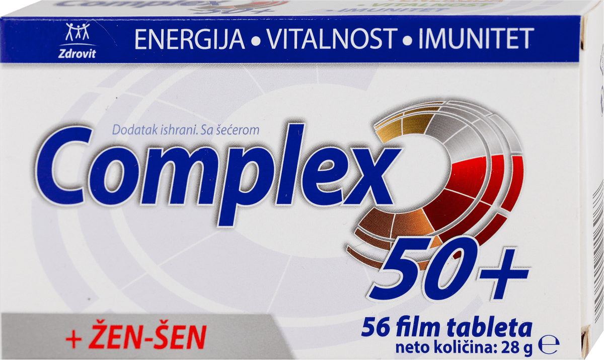 ZDROVIT Complex 50+ŽEN-ŠEN tablete, 56 kom uvek povoljna online ...