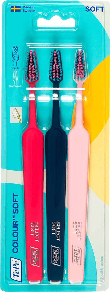 TePe COLOUR SOFT četkice za zube - meke, više vrsta, 3 kom | dm.rs