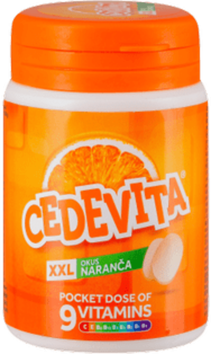 CEDEVITA XXL bombone – narandža, 60 g | dm.rs