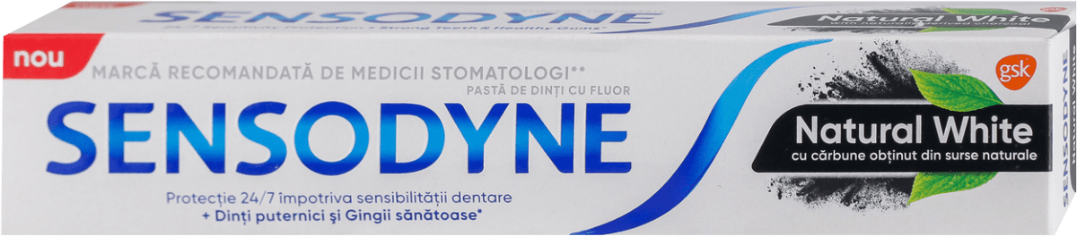 SENSODYNE Natural White pasta za zube sa aktivnim ugljem, 75 ml uvek ...