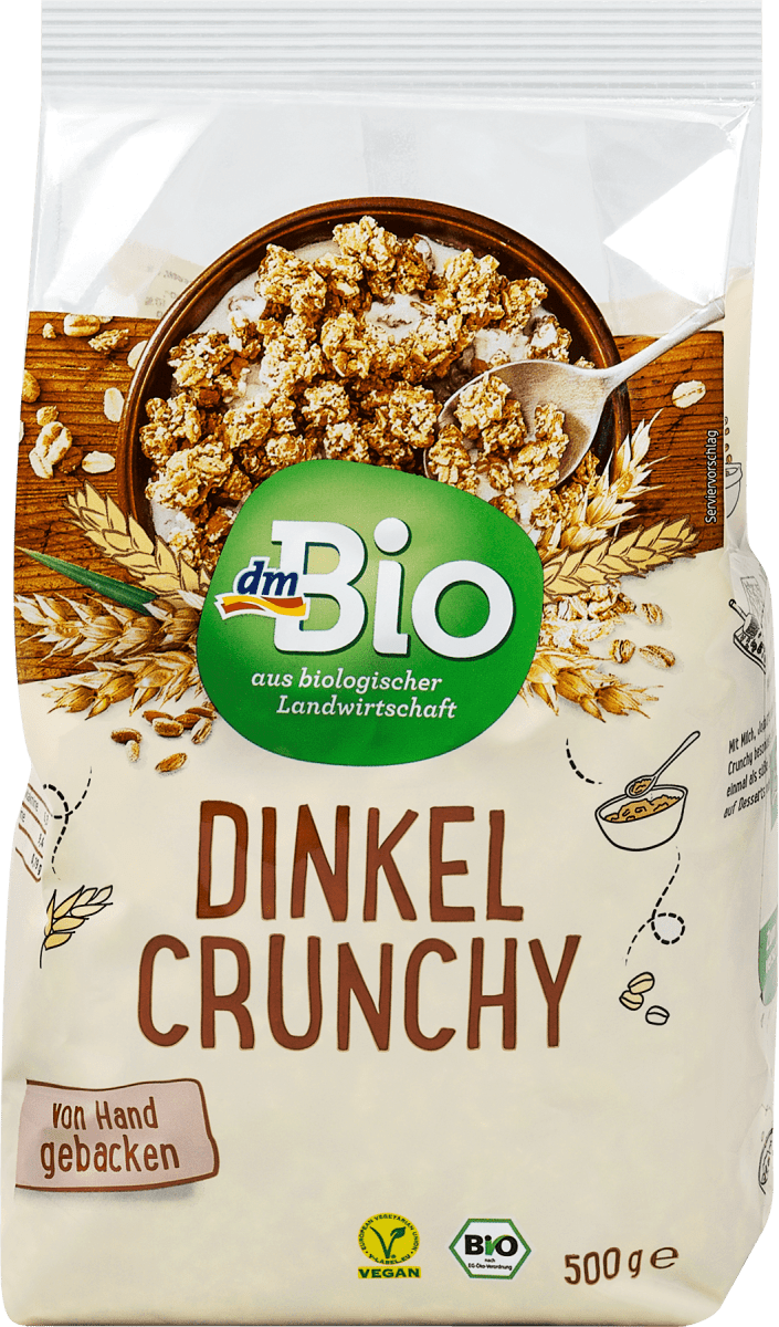 dmBio bio špaldové müsli křupavé, 500 g Nakoupit výhodně online | dm.cz dmBio bio špaldové müsli křupavé, 500 g Nakoupit výhodně online | dm.cz