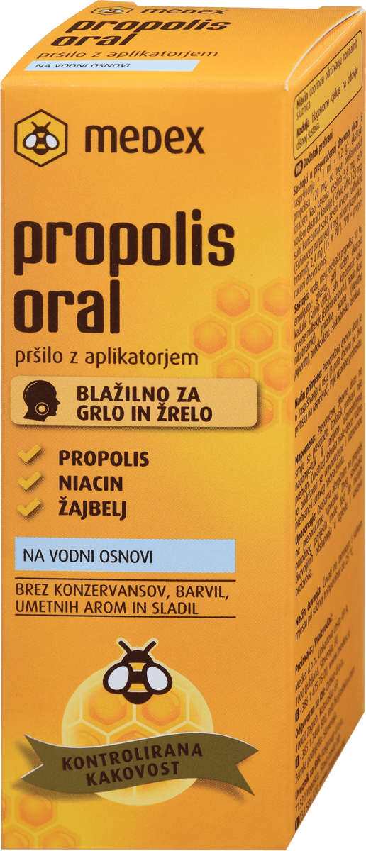 Medex Prehransko dopolnilo Propolis Oral, 30 ml | dm.si
