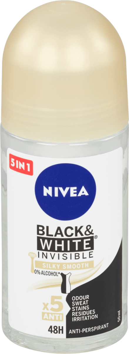 NIVEA Рол-он Black&White Invisible, 50 ml | dm България