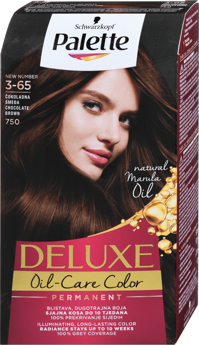 Palette Deluxe Barva za lase 3-65 Čokoladno Rjava, 1 kos | dm.si